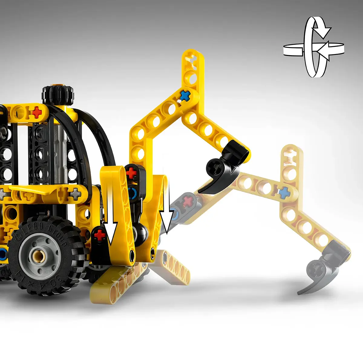 Buy LEGO Technic Backhoe Loader Construction Toy Vehicle Set 42197 ...