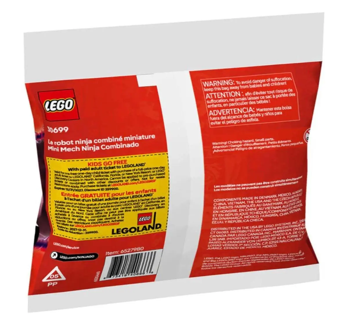 Buy Lego Ninjago Mini Ninja Combo Mech 30699 Building Blocks Toys, 7Y ...