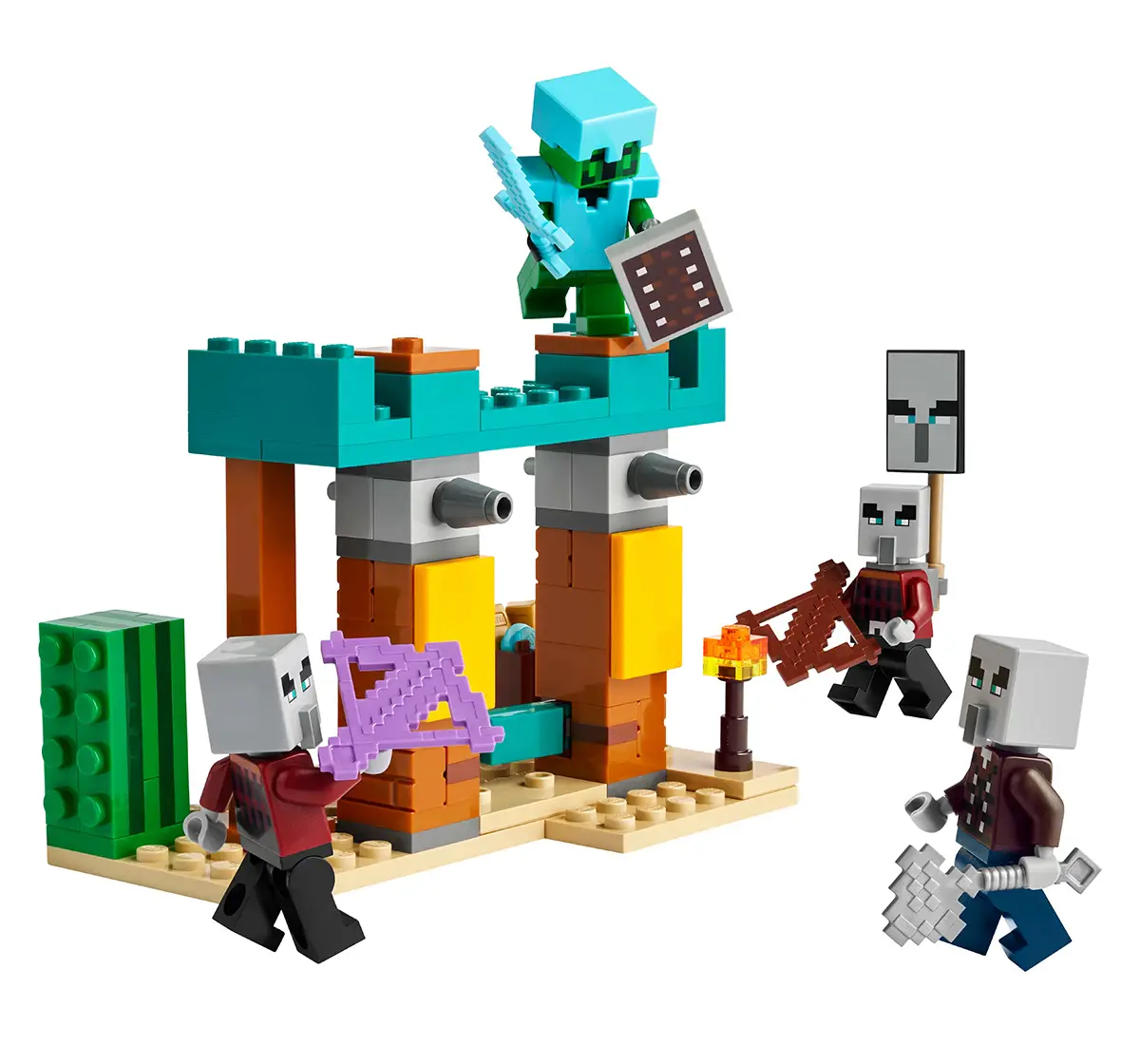 Buy LEGO Minecraft The Illager Desert Patrol Gaming Kit for Kids 21267 ...