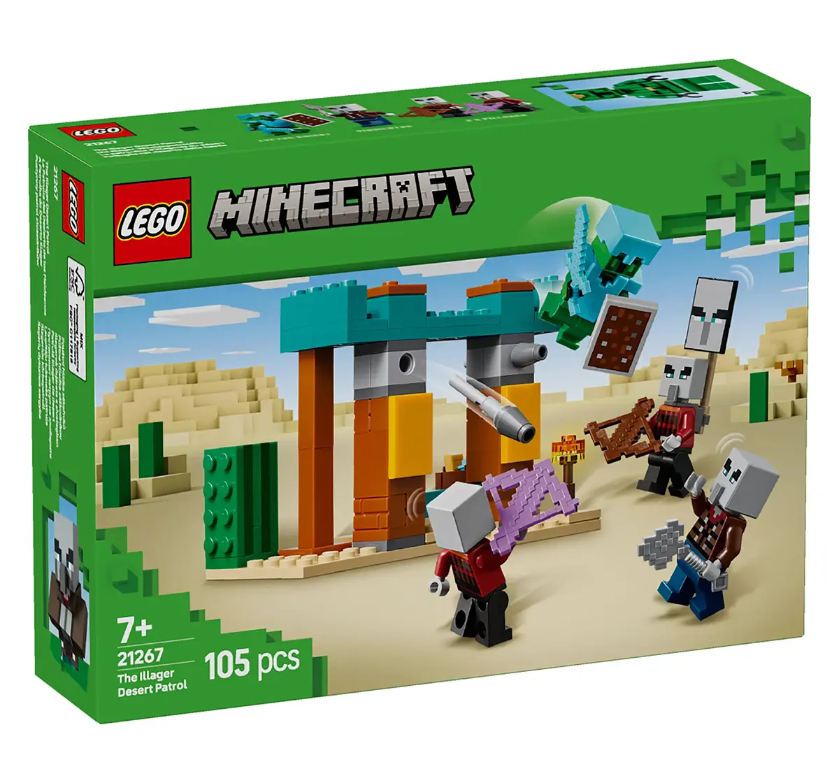 Buy LEGO Minecraft The Illager Desert Patrol Gaming Kit for Kids 21267 ...