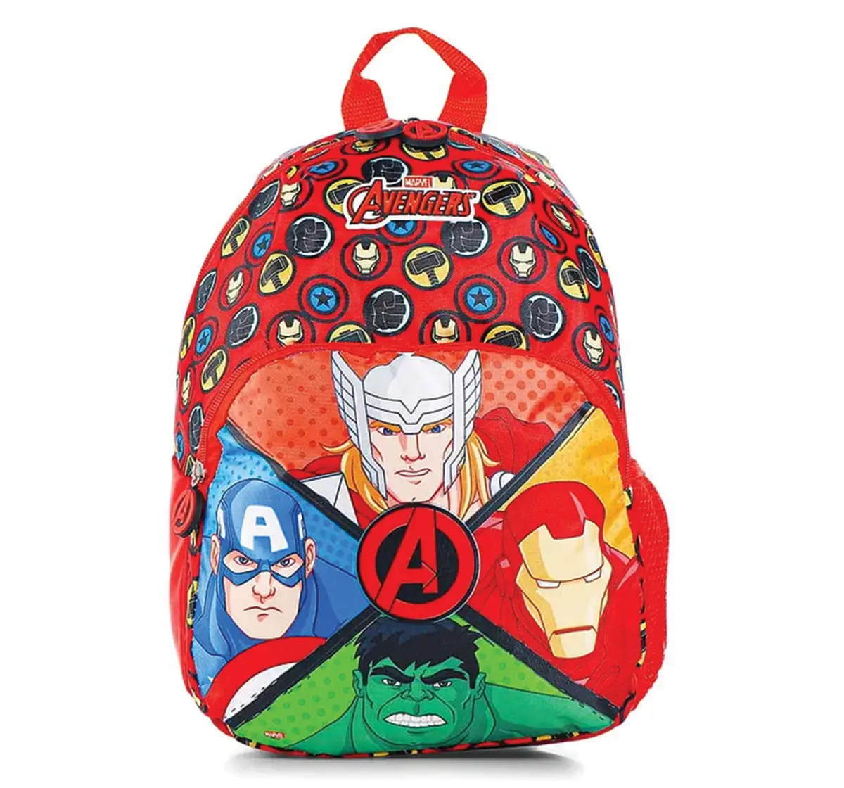 Buy Striders Avengers Kids School Bag with Zippered Compartments, 13 ...