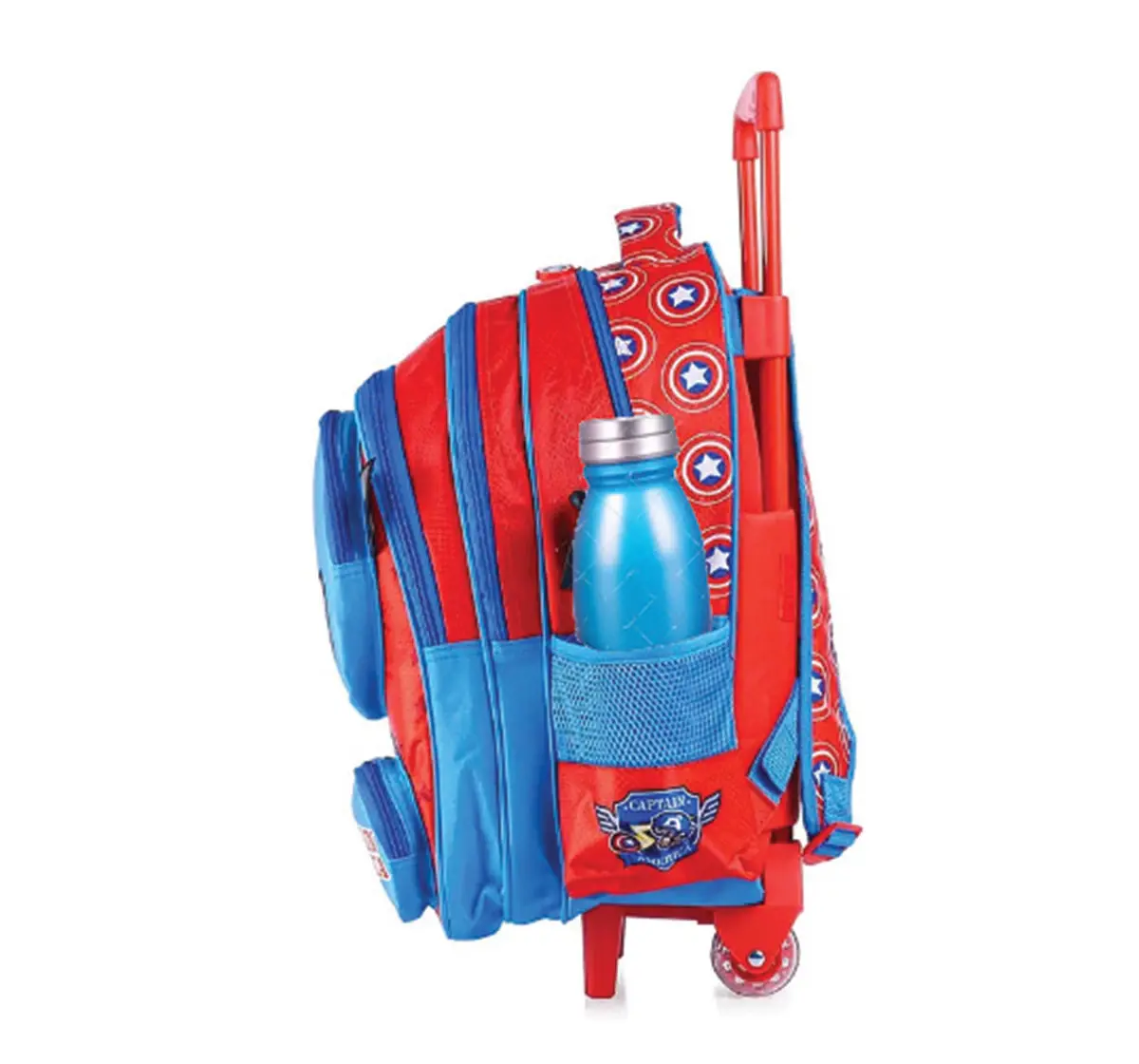 Buy Striders Captain America Trolley Premium School Bag, 16-Inch, 6Y ...