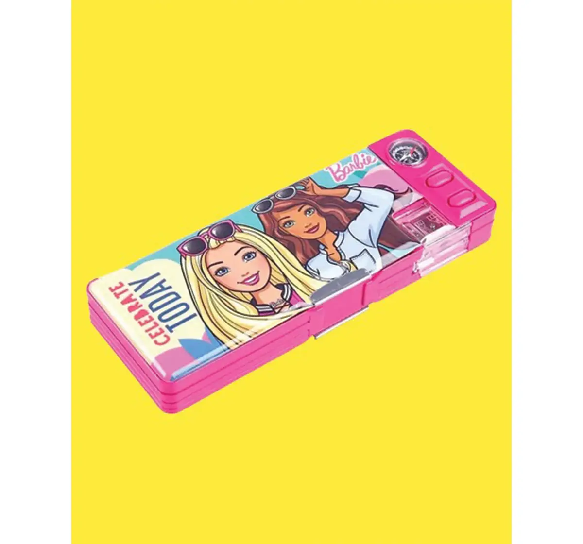 Buy Striders Barbie Magnetic Pencil Box with Compass, 4Y+ Online ...