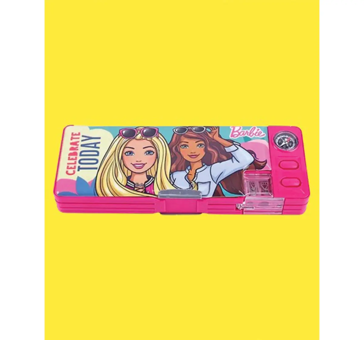 Buy Striders Barbie Magnetic Pencil Box with Compass, 4Y+ Online ...