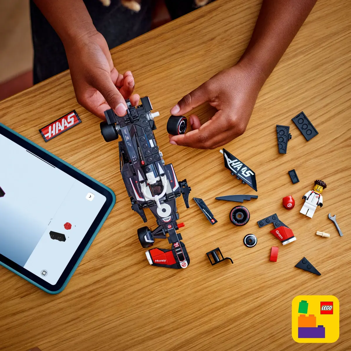 Buy LEGO Speed Champions MoneyGram Haas F1 Team VF-24 Race Car Toy ...