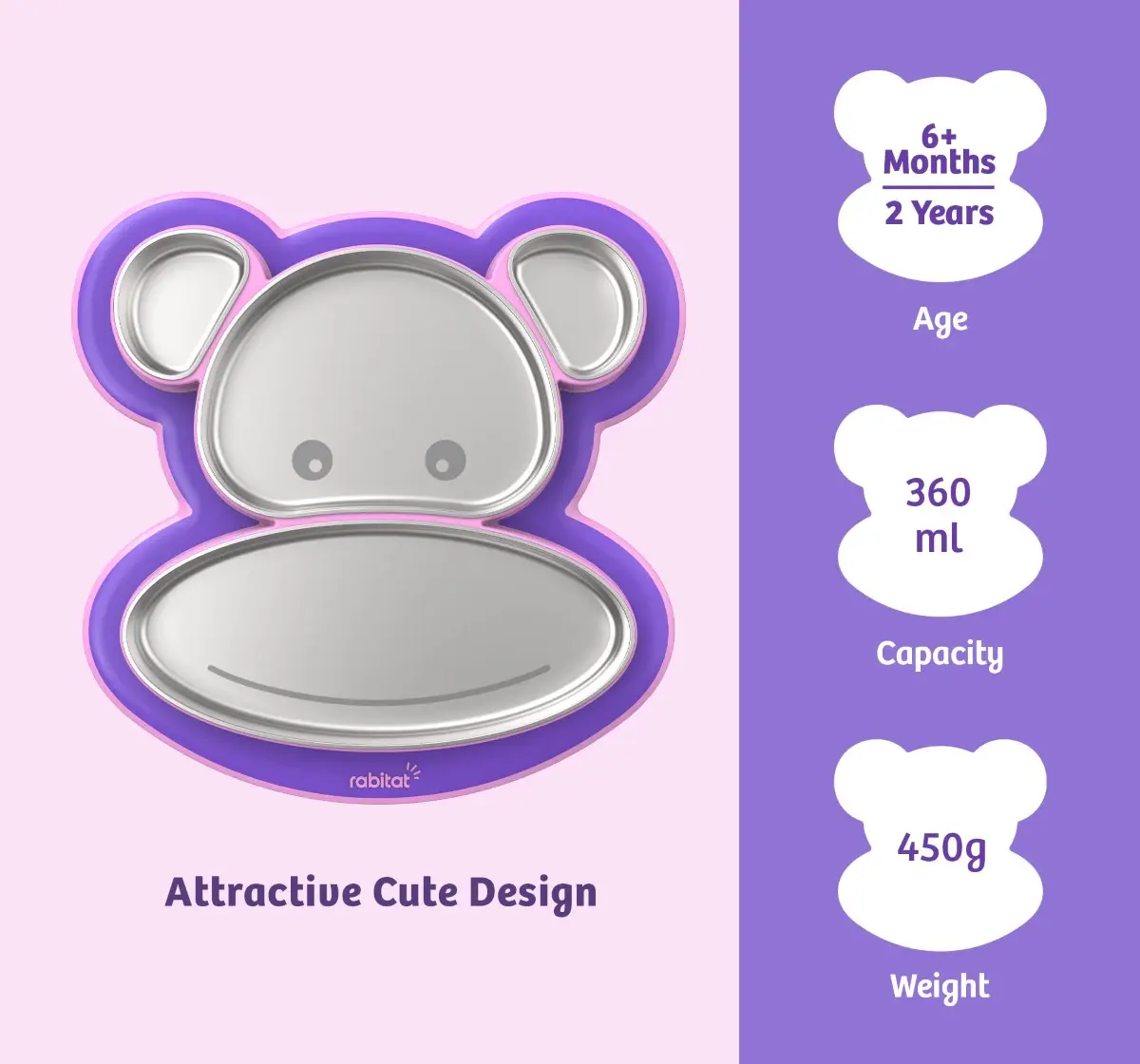 Buy Rabitat Stainless Steel Pogo Playte, Pink, 6M+ Online | Hamleys India