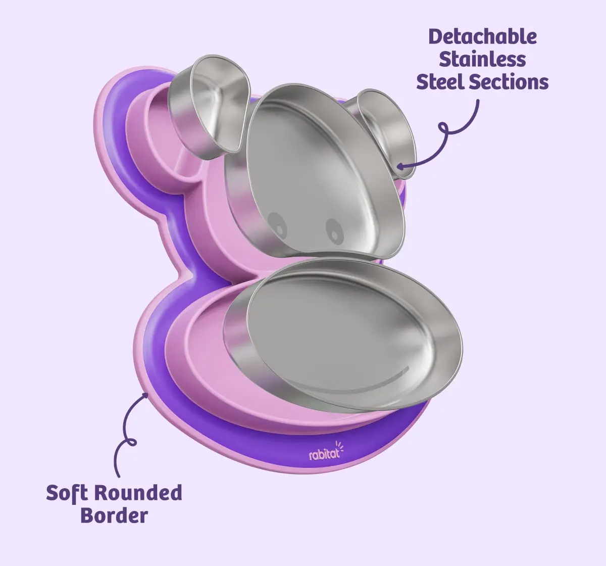 Buy Rabitat Stainless Steel Pogo Playte, Pink, 6M+ Online | Hamleys India