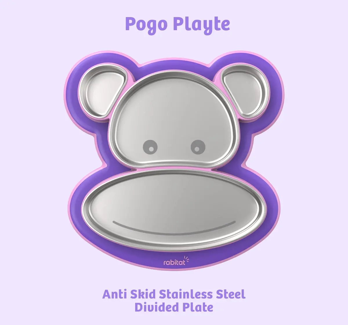 Buy Rabitat Stainless Steel Pogo Playte, Pink, 6M+ Online | Hamleys India