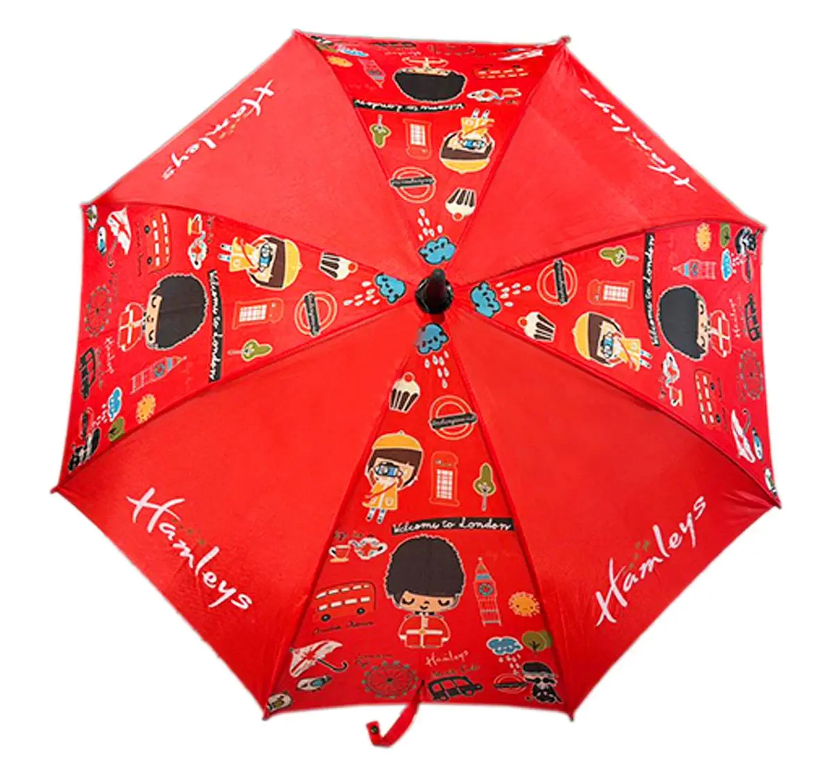 Buy Hamleys London Print 28 inches Single Fold Rain Umbrella with ...