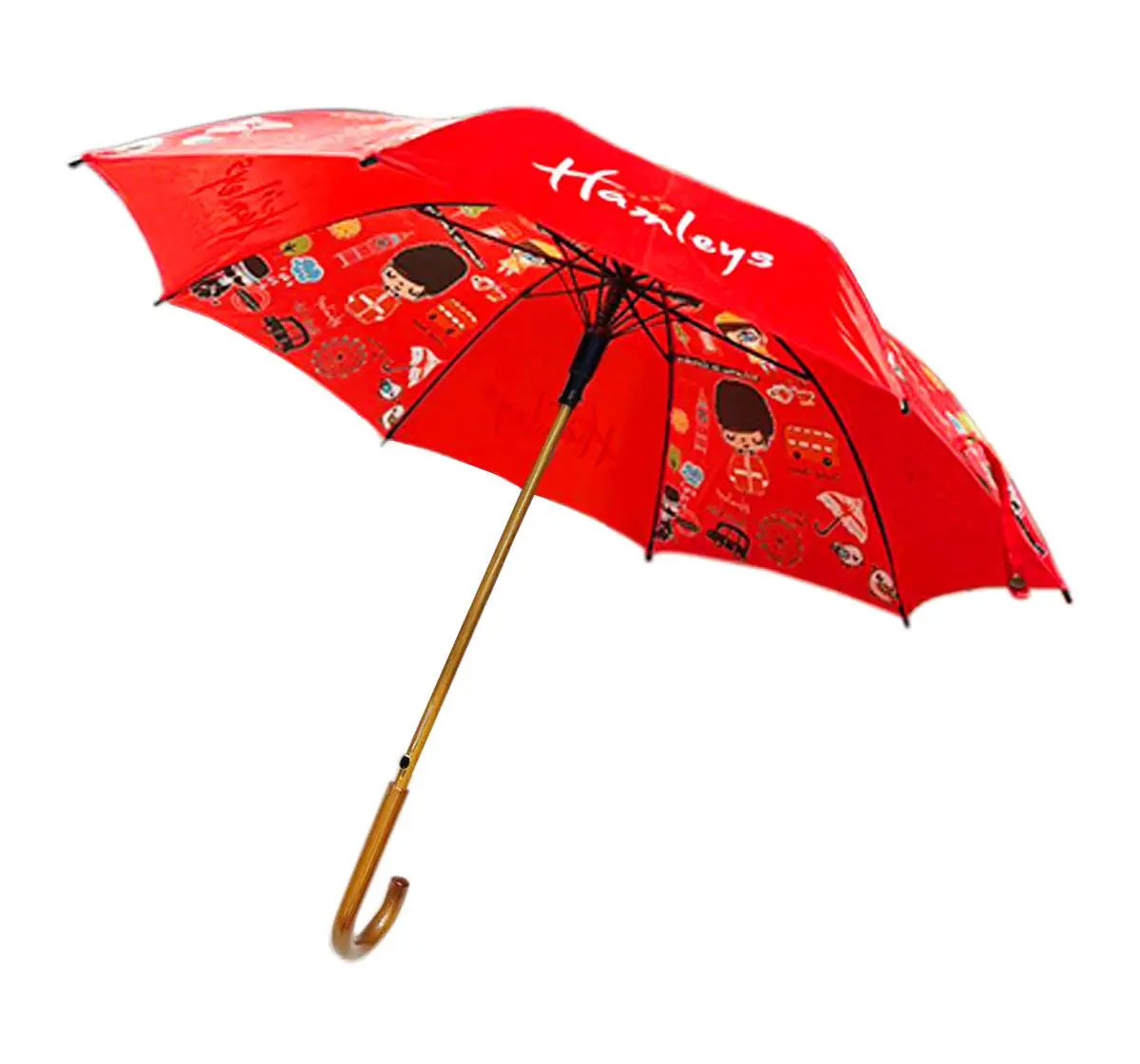 Buy Hamleys London Print 28 inches Single Fold Rain Umbrella with ...