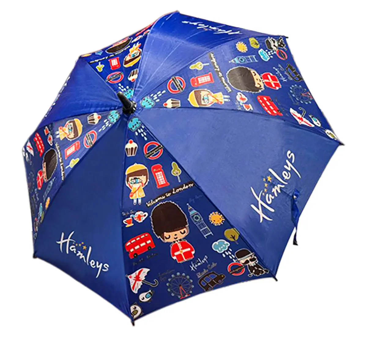 Buy Hamleys London Print 28 inches Single Fold Rain Umbrella with ...