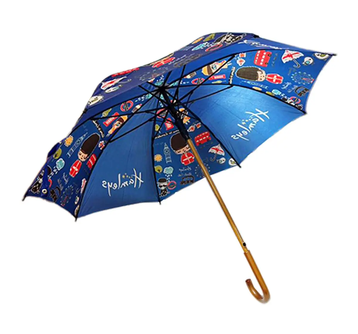 Buy Hamleys London Print 28 inches Single Fold Rain Umbrella with ...