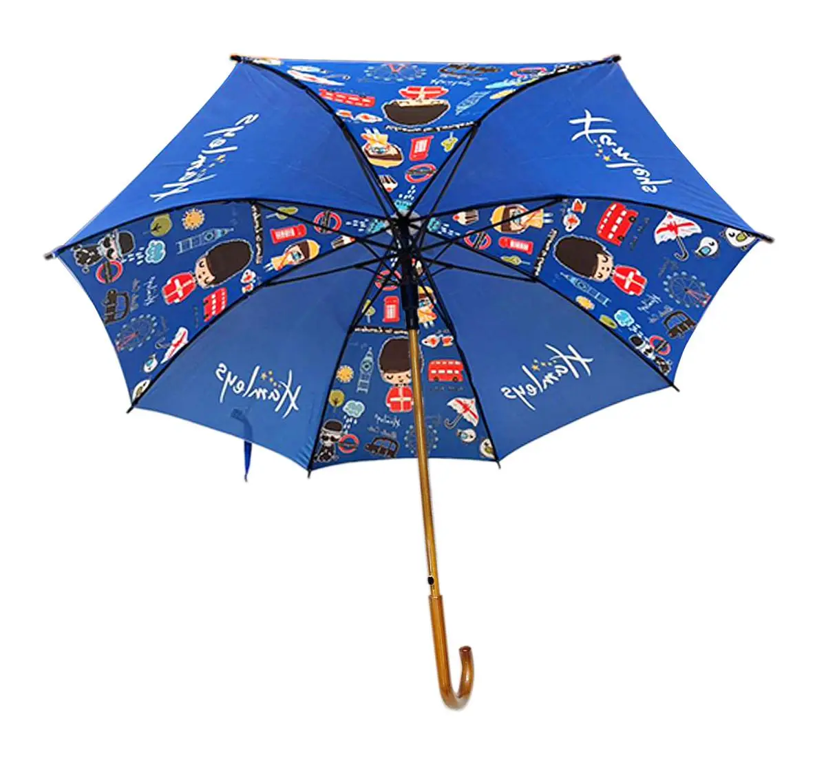 Buy Hamleys London Print 28 inches Single Fold Rain Umbrella with ...