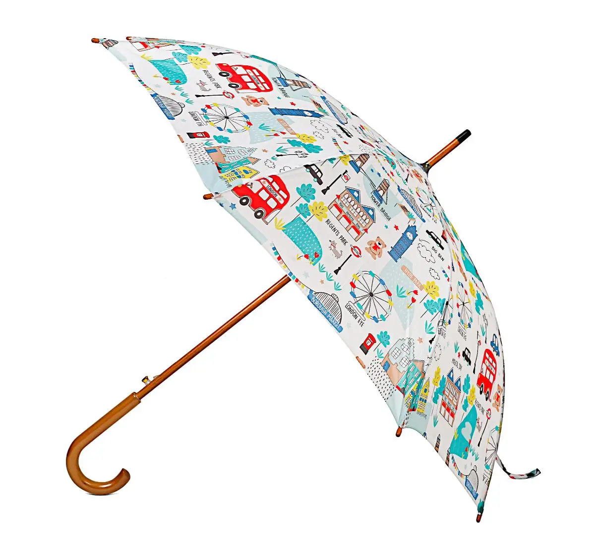 Buy Hamleys London Big Ben Print 28 inches Single Fold Rain Umbrella ...