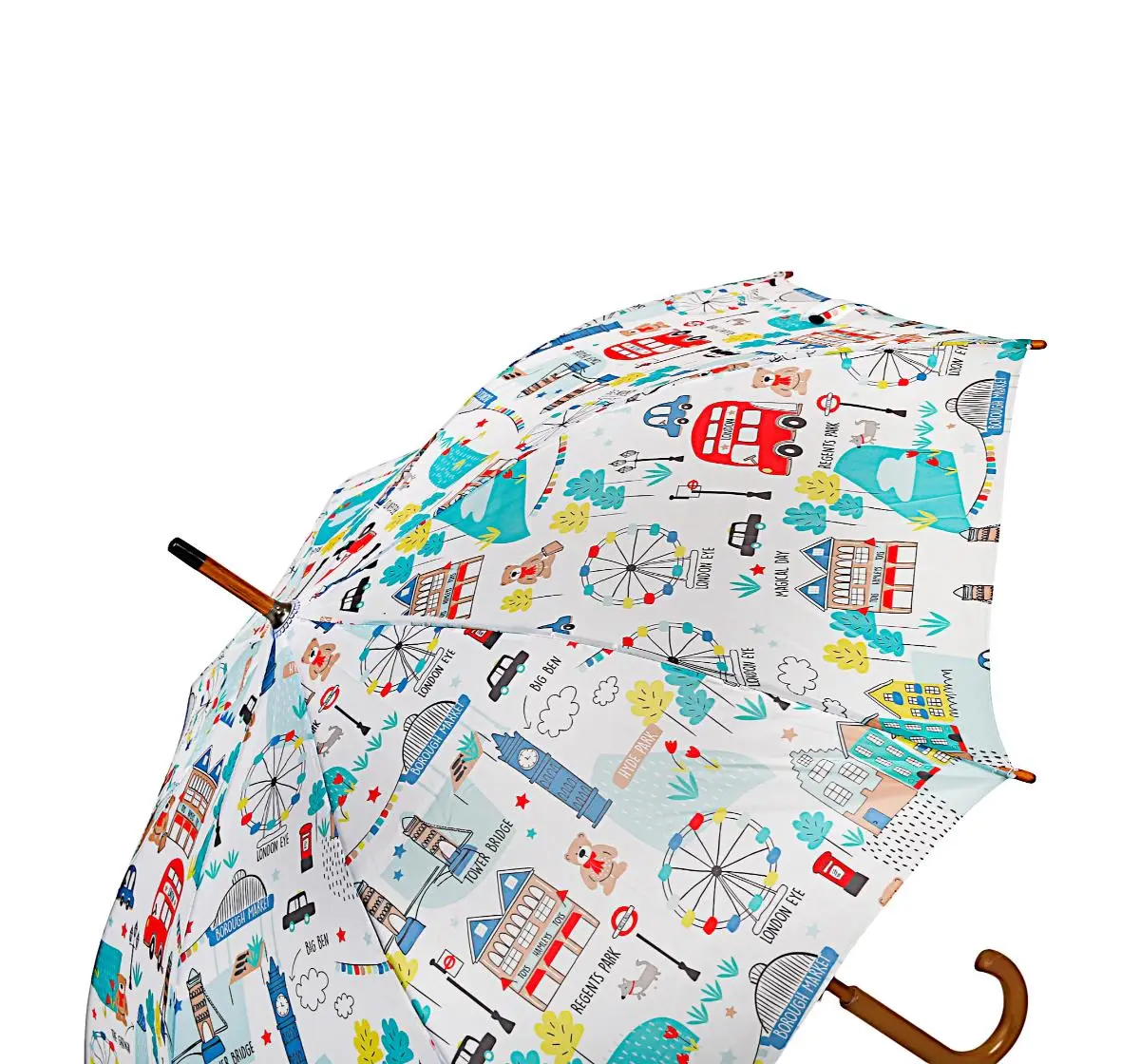Buy Hamleys London Big Ben Print 28 inches Single Fold Rain Umbrella ...