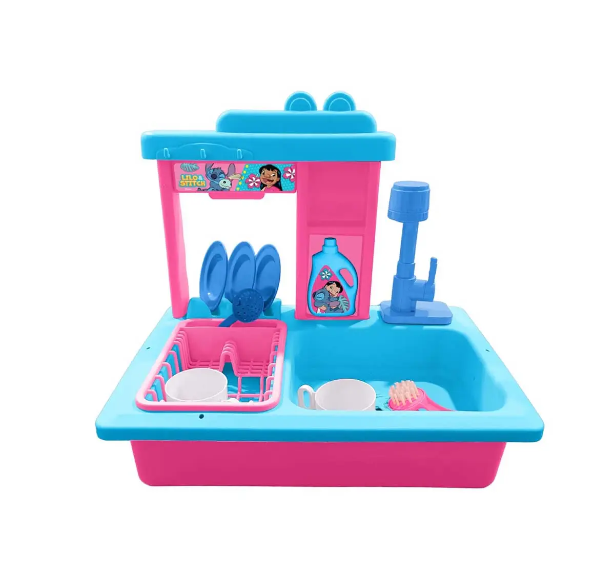Buy Kriiddaank Disney Stitch Toy Kitchen Sink 22pcs, Pretend and Play ...
