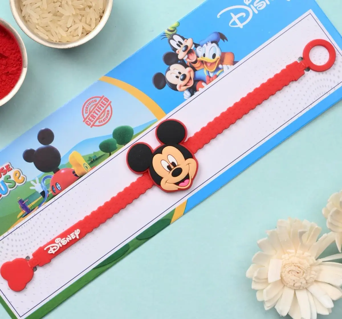 Buy Disney Mickey Mouse Silicone Band Rakhi for Kids Online | Hamleys India