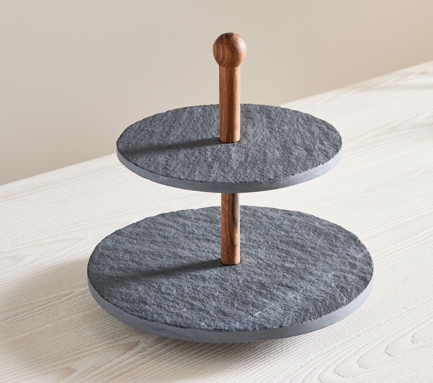 Preston Slate 2-Tier Cake Stand