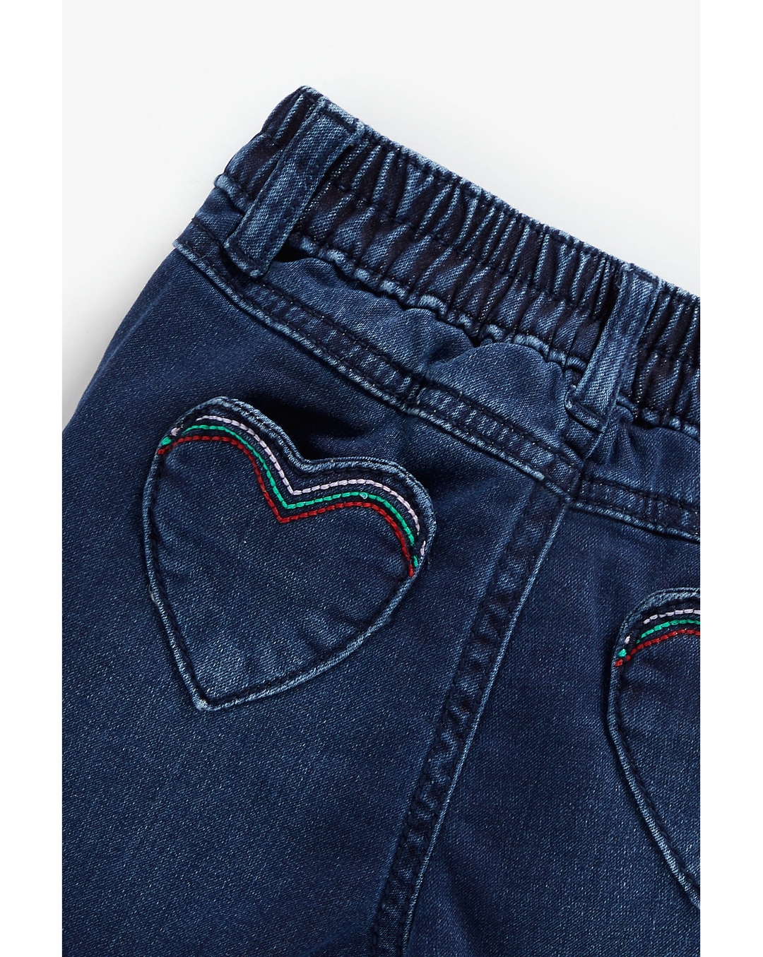 Buy Girls Jeans Text Embroidery - Blue Online at Best Price ...