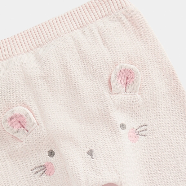 Buy Mothercare My First Mouse Knitted Joggers Jogger -Pack Of 1-Pink ...