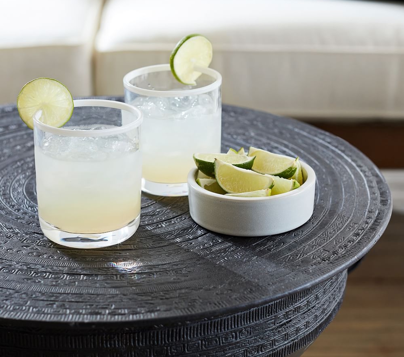 Frog Drum Indoor-Outdoor Metal Side Table