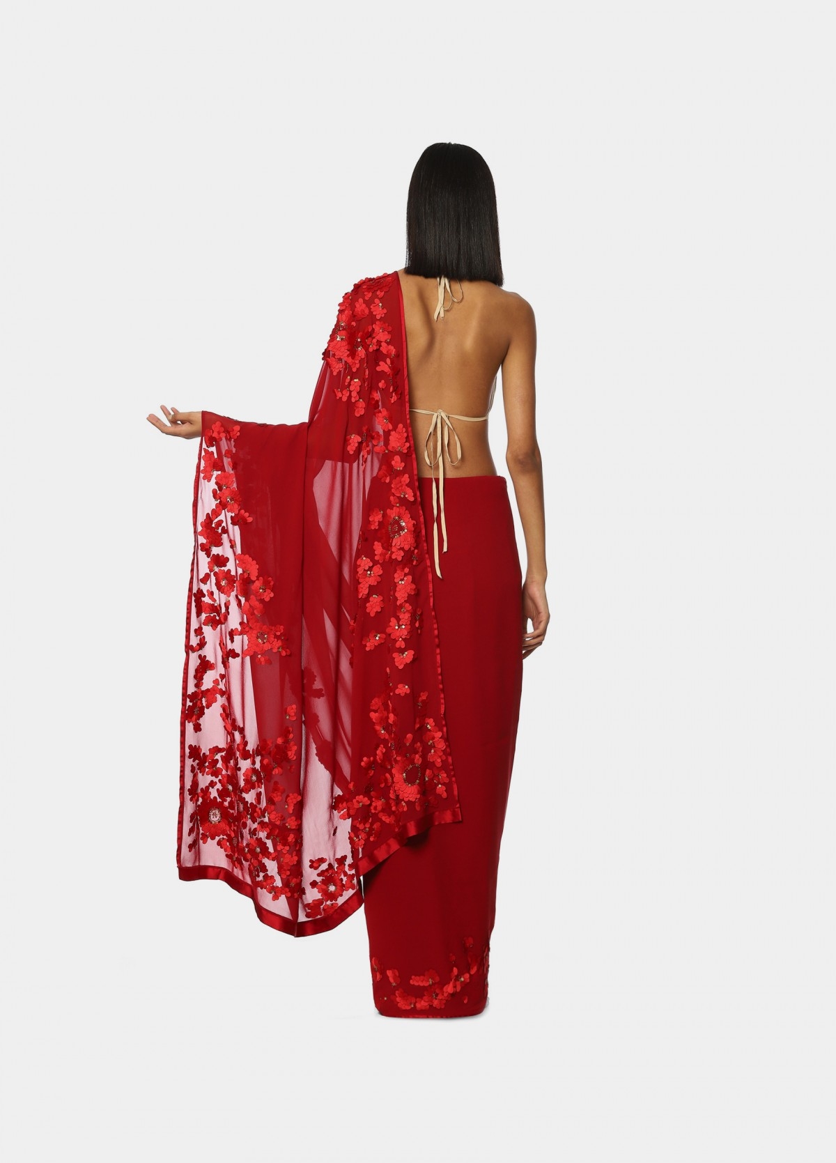 The Georgette Moonlight Saree