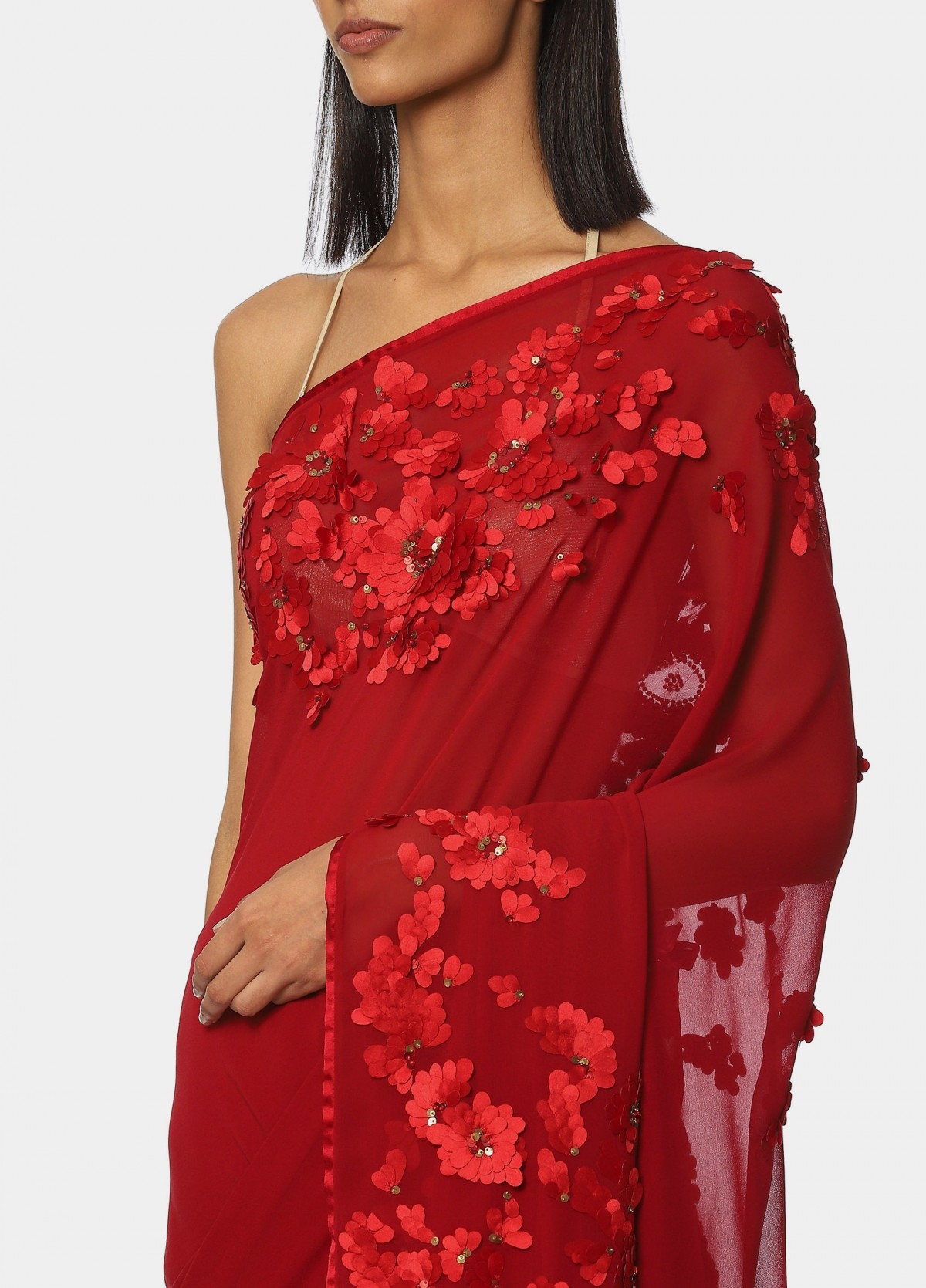 The Georgette Moonlight Saree