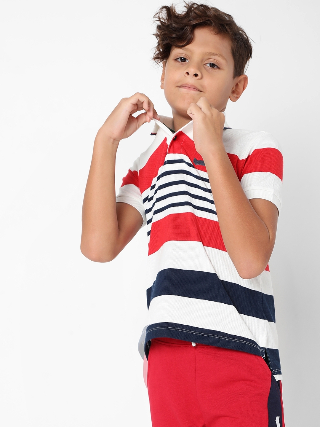 Boy's Ralph Jr Mix Stripe IN Polo
