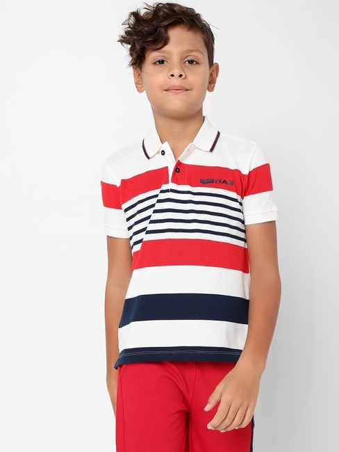 Boy's Ralph Jr Mix Stripe IN Polo