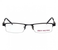 Vision Express Black Rectangle Eyeglasses 48796