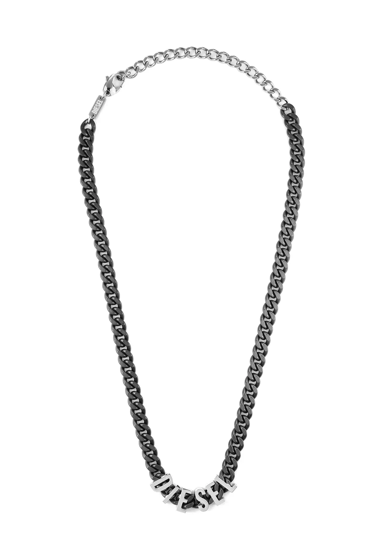 Diesel Steel Gunmetal Necklace DX1487060