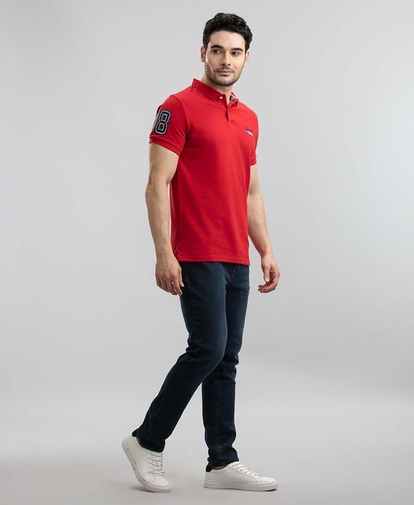 CLASSIC PIQUE S/S MEN'S RED POLO