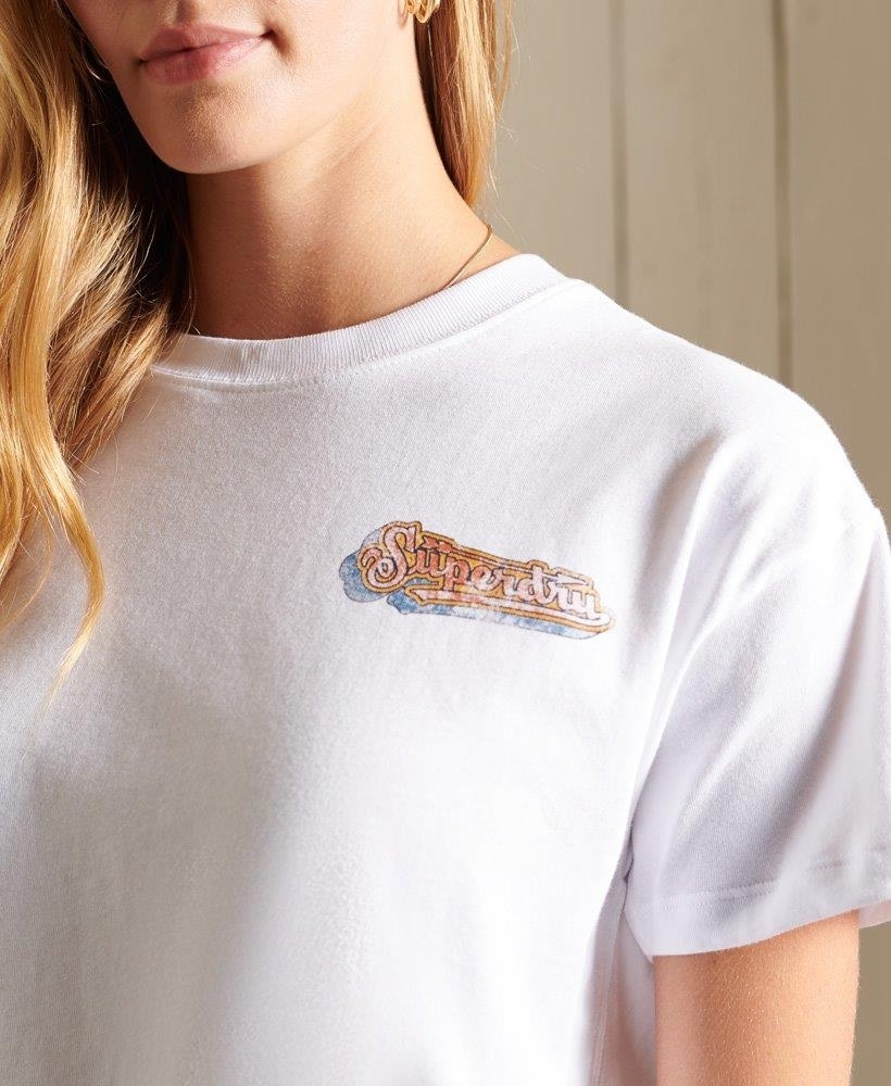 BOHO GRAPHIC CROP BOXY TEE