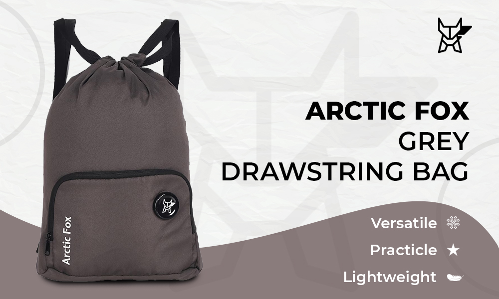 Buy Arctic Fox Bag Drawstring Dull Grey, 15 litres Day Bag, Bag for Men ...