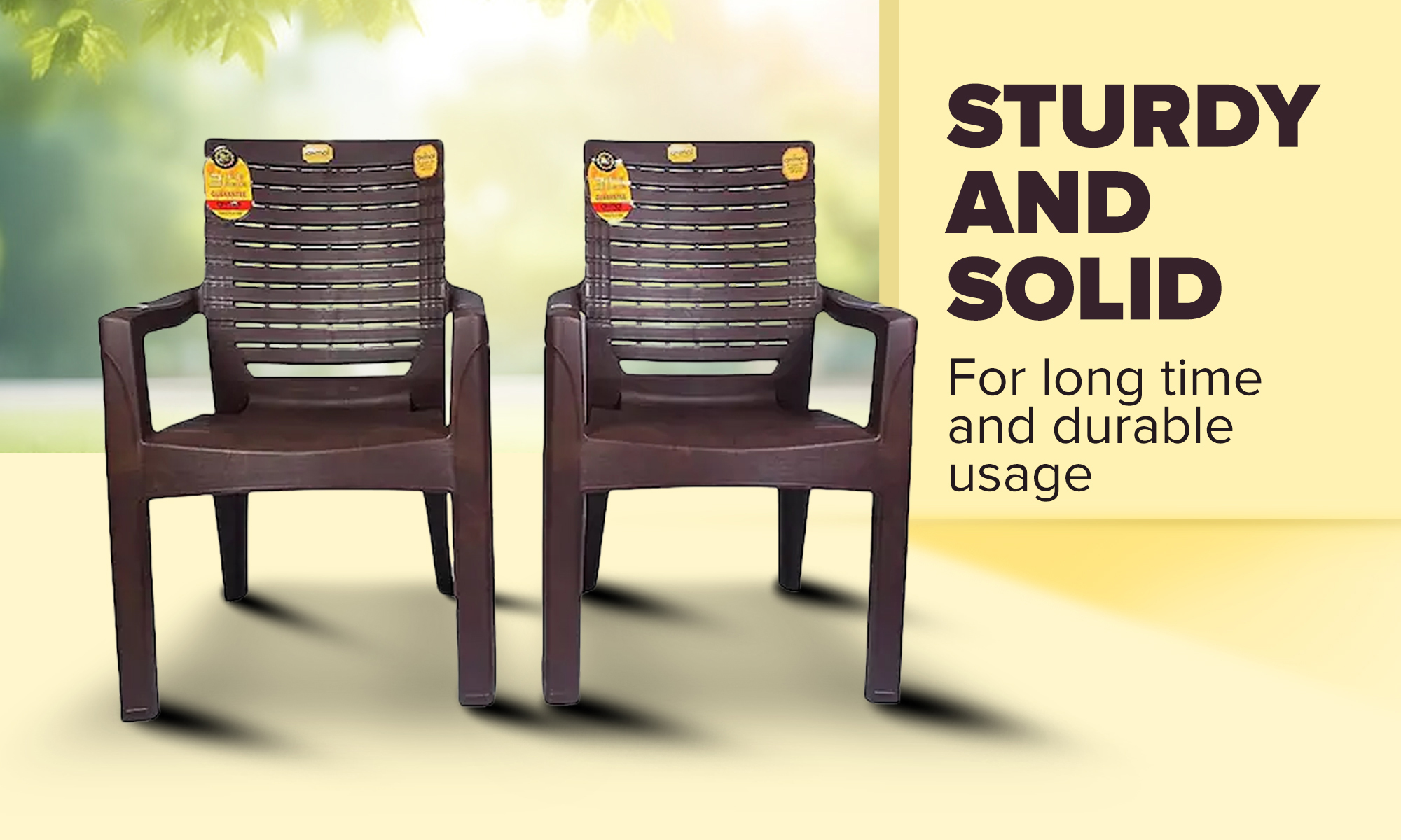 Buy Anmol Moulded Comfortable high Back Chair Heavy Structure Weight ...