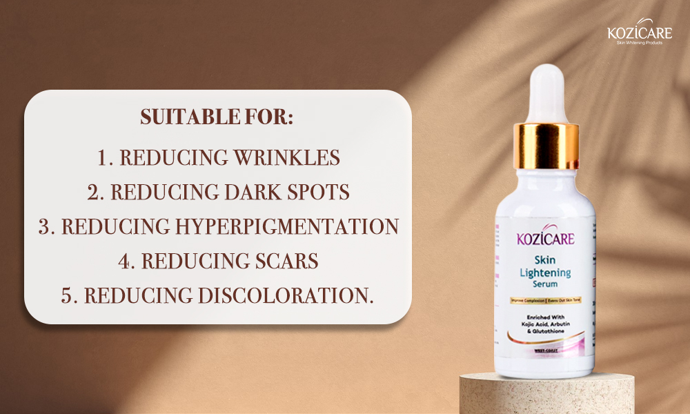 Buy Kozicare Skin Lightening Serum Enriched With Kojic Acid For Face ...