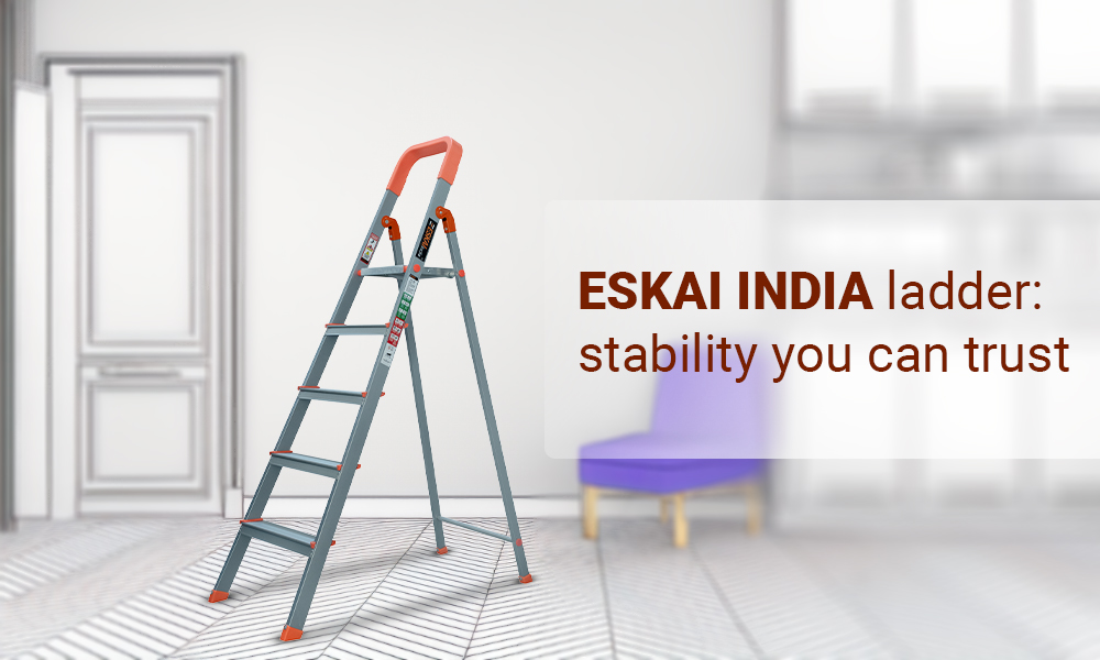 Buy ESKAI INDIA 5 Step (4+1) Orange Hybrid Heavy Duty Foldable Durable ...