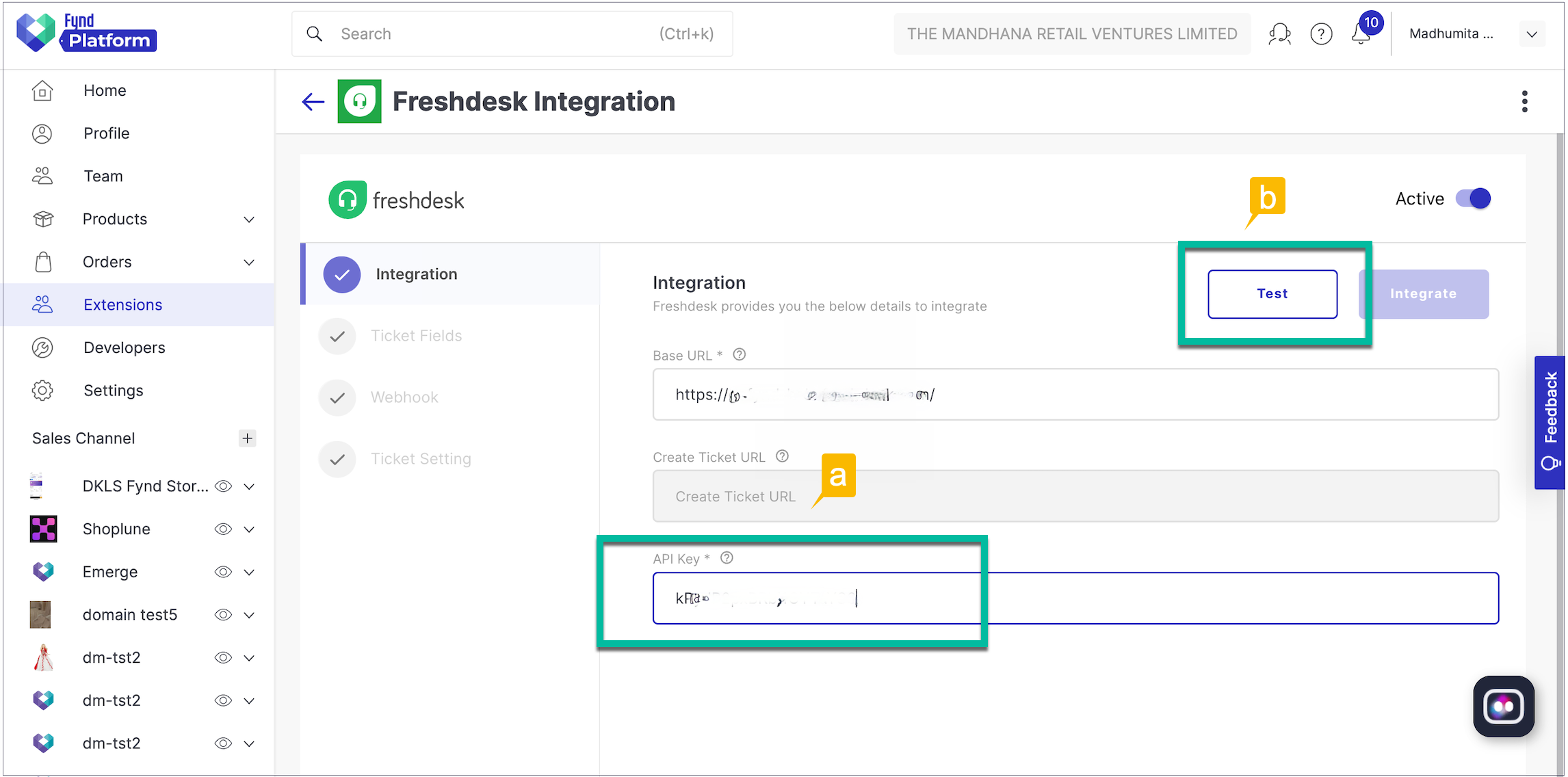 Using Freshdesk Integration Extension | Fynd Platform Help Center