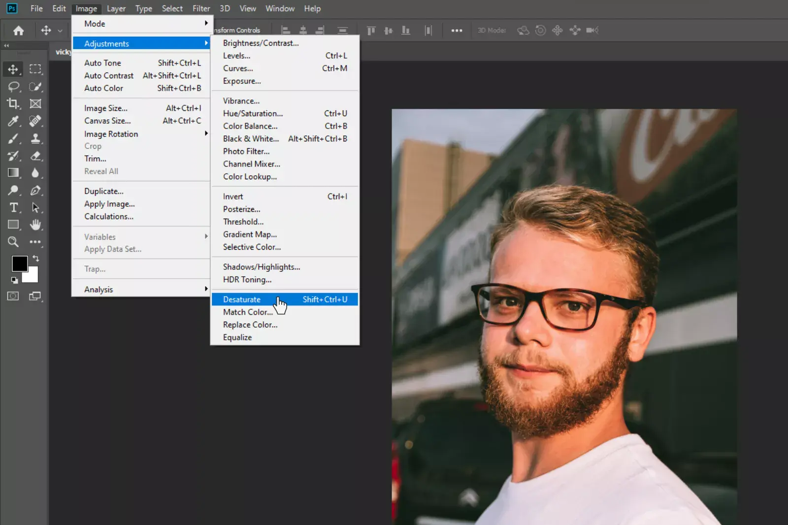 How to Remove Color and Background from the Image