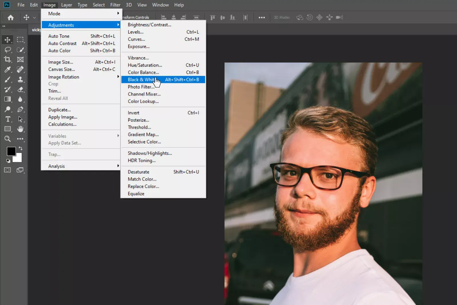 How to Remove Color and Background from the Image