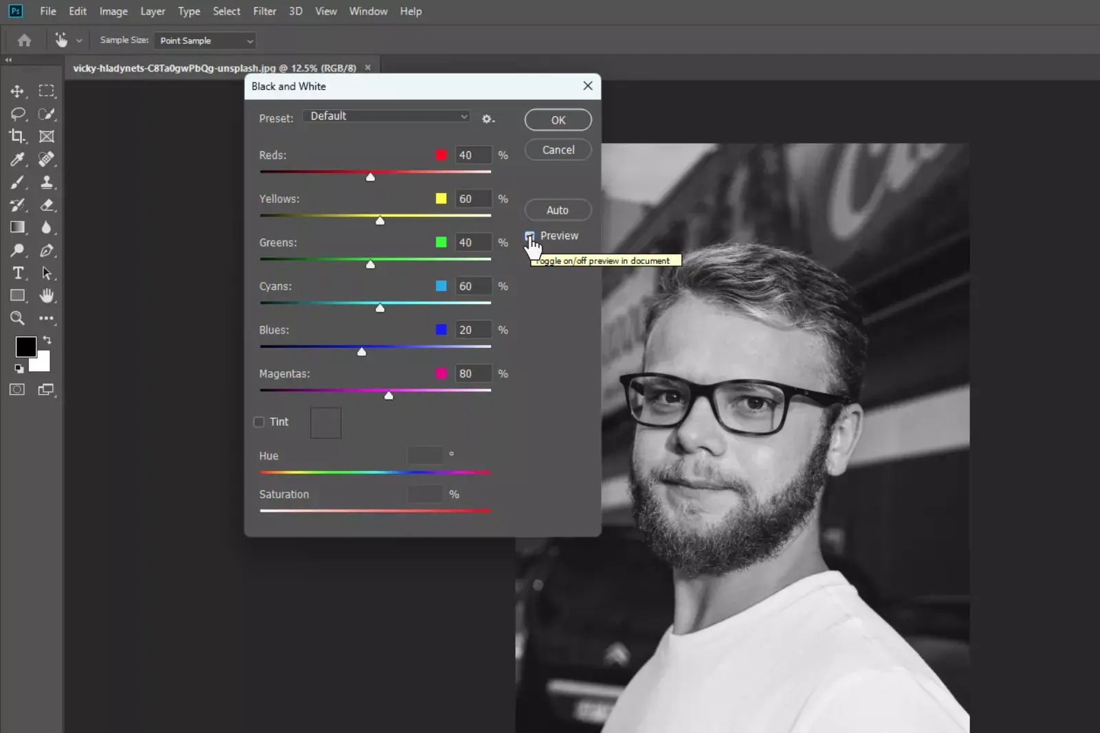 How to Remove Color and Background from the Image