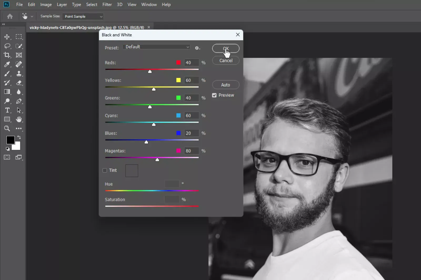 How to Remove Color and Background from the Image