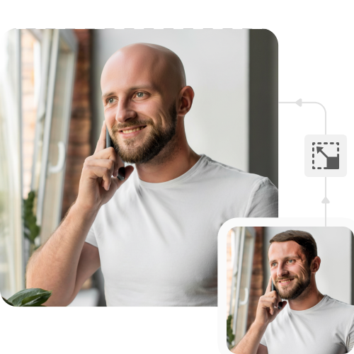 Free AI bald filter - Try realistic shaved head styles