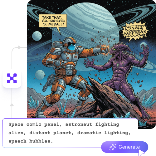 Free AI comic generator - Make comic avatars & panels online