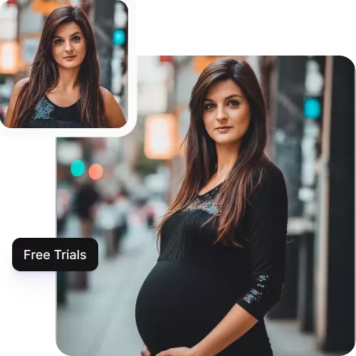Free pregnant AI filter: See your future pregnant look - Pixelbin