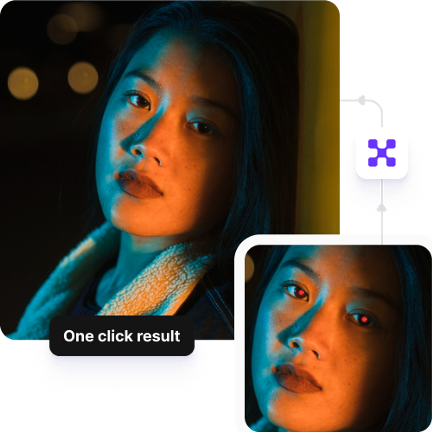 Red eye remover online free: Fix red eyes instantly with AI