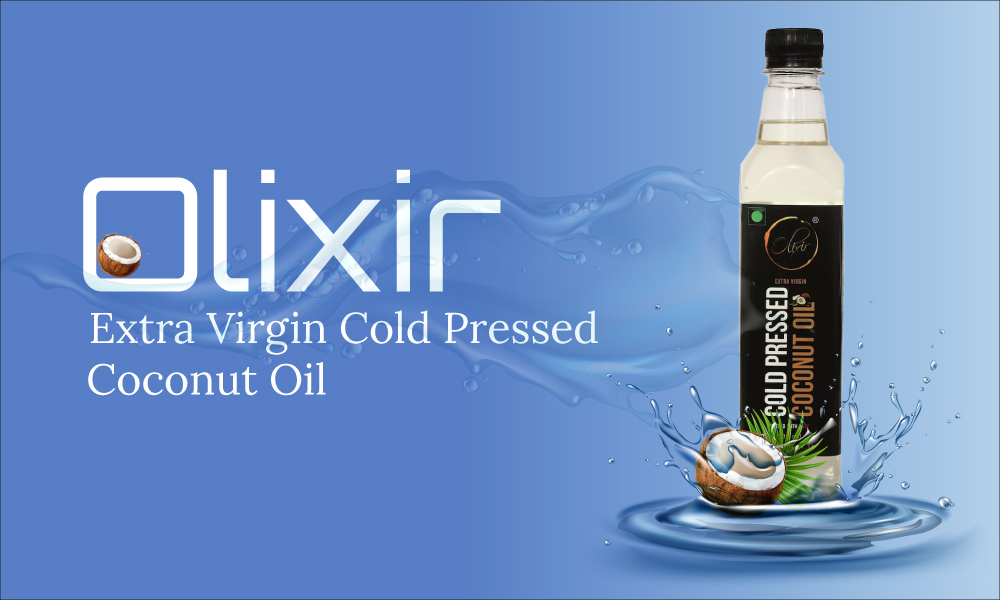 Buy Olixir Extra Virgin Cold Pressed Coconut Oil 500 ml Online at Best ...