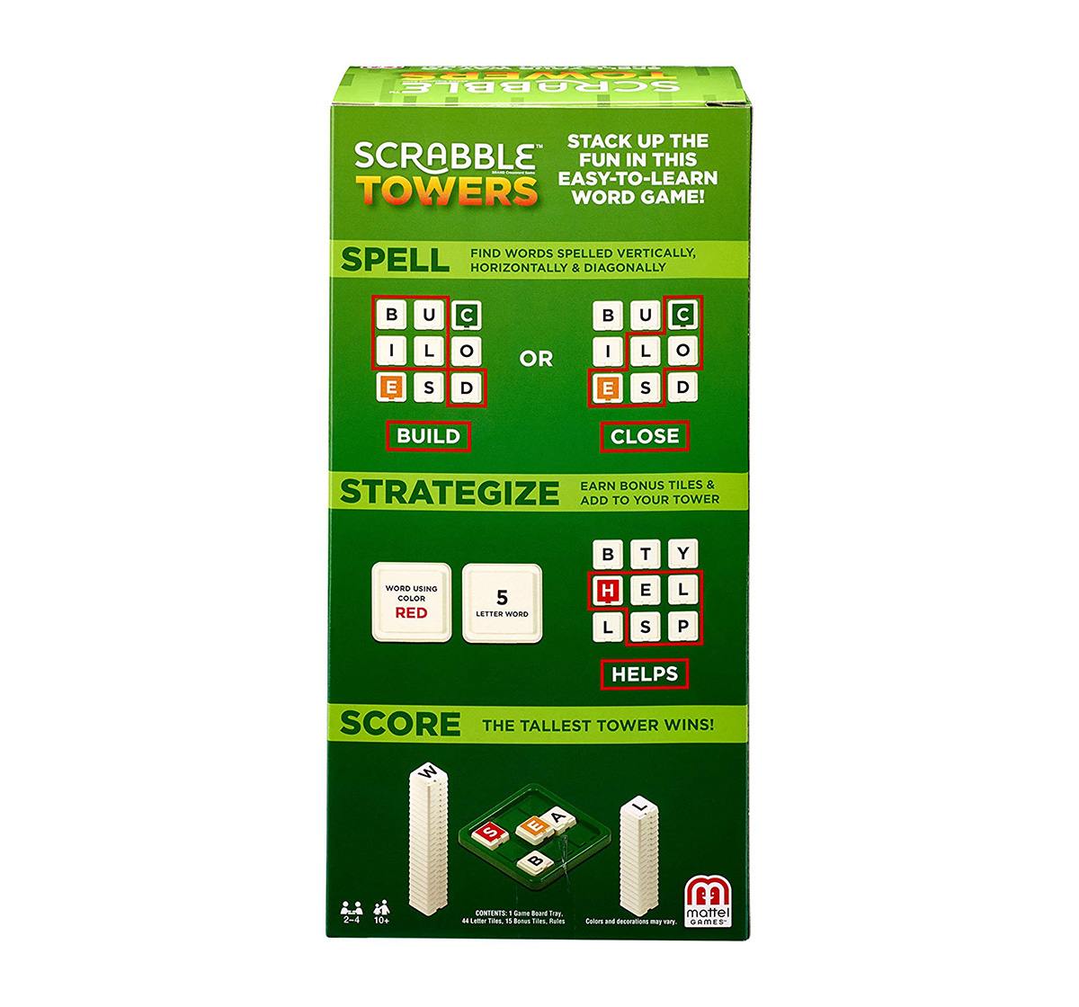 Mattel Scrabble Towers Game