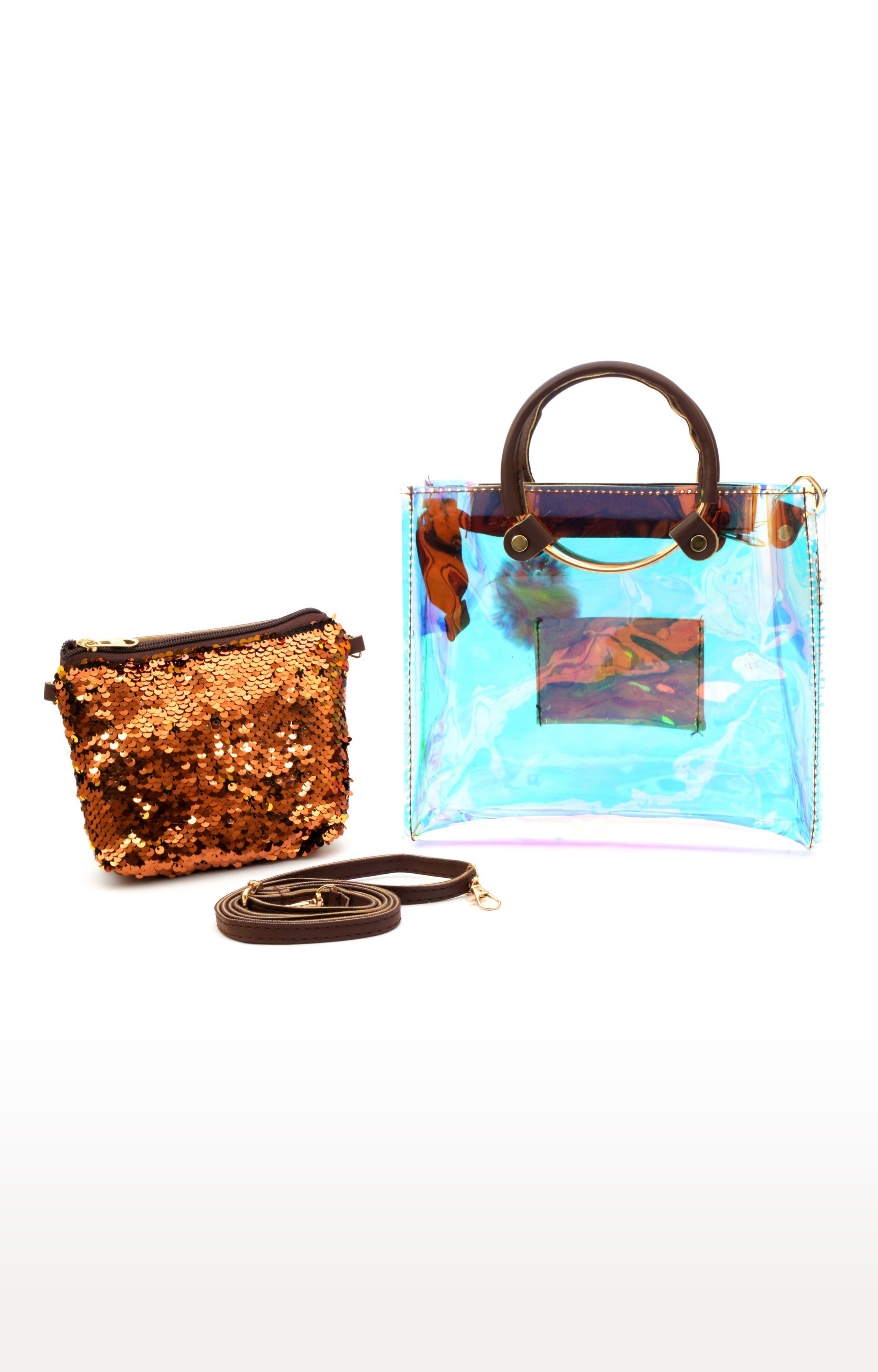 Lely's Sling Bag With A Sequence/Shimmer Pouch Inside (Multi-Color)