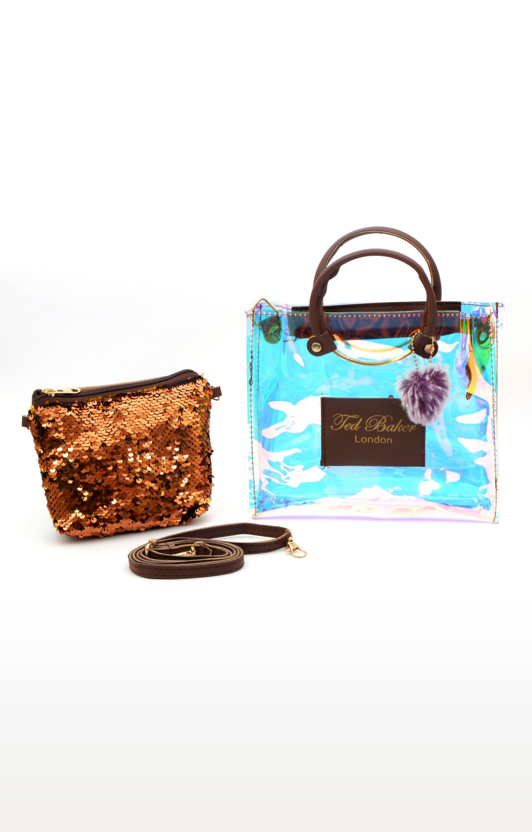 Lely's Sling Bag With A Sequence/Shimmer Pouch Inside (Multi-Color)